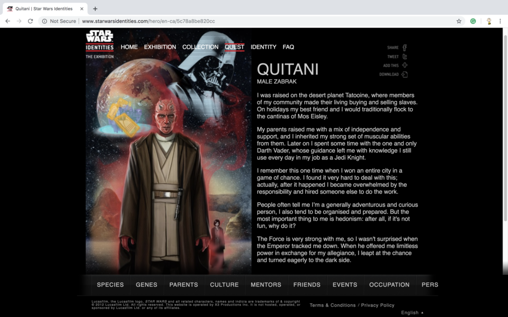 STAR WARS™ Identities: What forces shape you? - MECO6925 Online Journalism